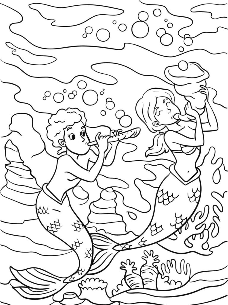 Dive into Our Collection of Mermaid Coloring Pages 🐠🧜‍♀️ ...