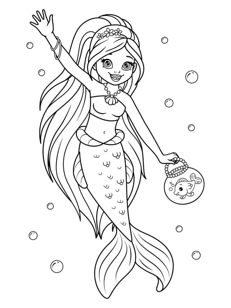 Dive into Our Collection of Mermaid Coloring Pages 🐠🧜‍♀️ ...