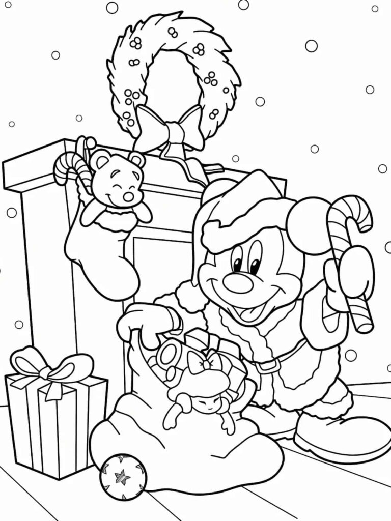 30+ Free Printable Disney Christmas Coloring Pages 🎄🎨 ...
