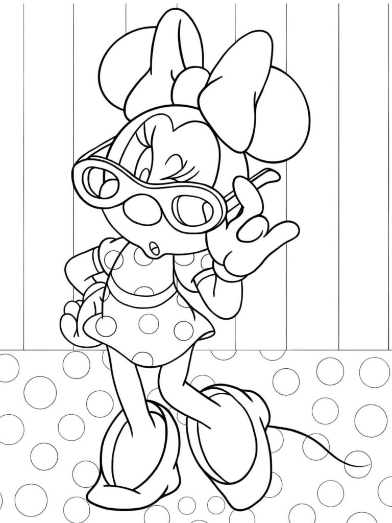 Más de 30 adorables páginas para colorear de Minnie Mouse 🎨🐭 ...