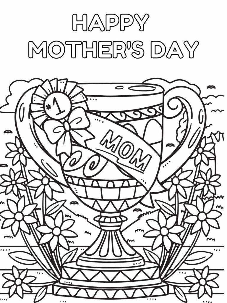 Discover 40 free mother's day coloring pages 🎨💐 - Coloringpagesforkids.net