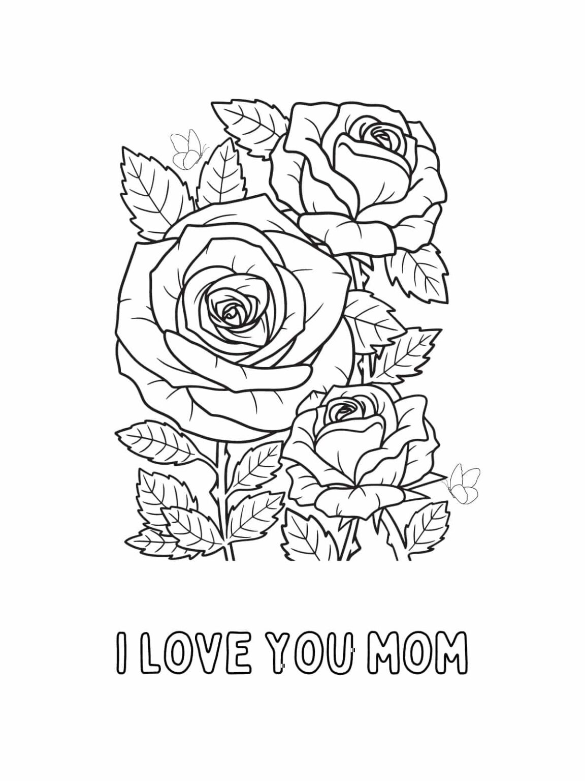 Descubre 40 páginas para colorear gratis del día de la madre 🎨💐 ...