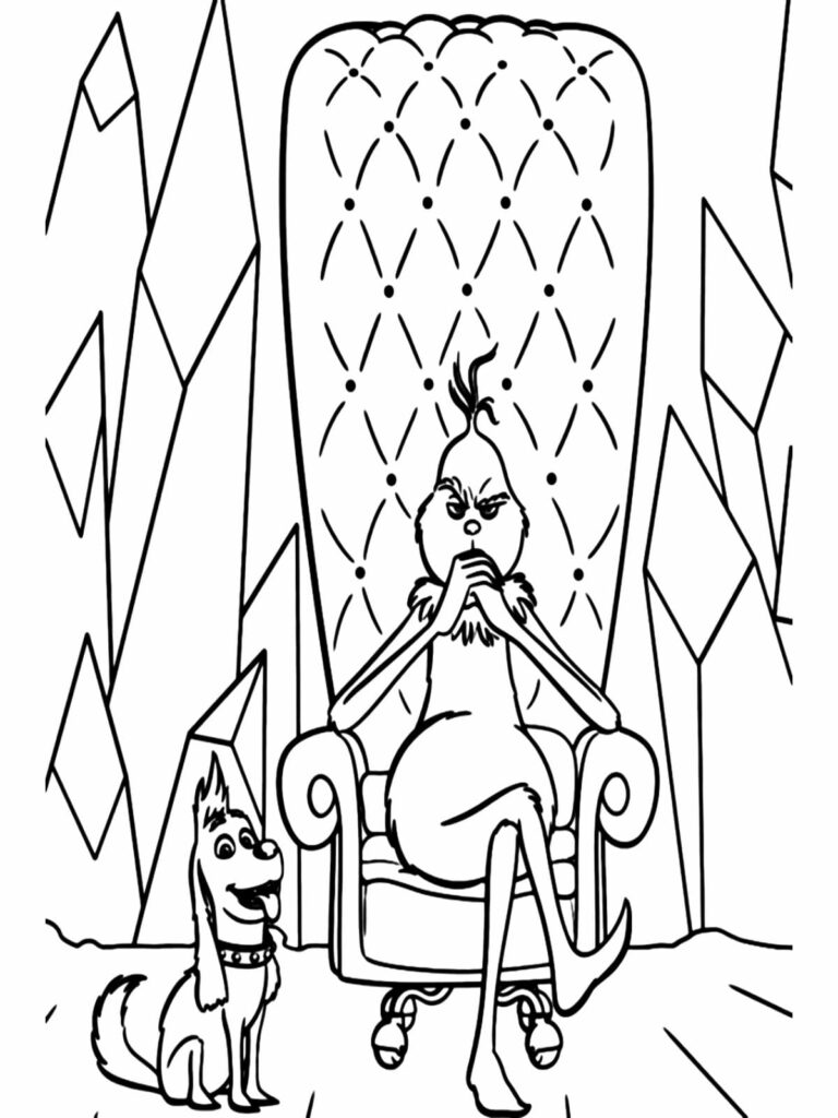 Celebrate Christmas with 32+ Fun Grinch Coloring Pages 😠🎄 ...