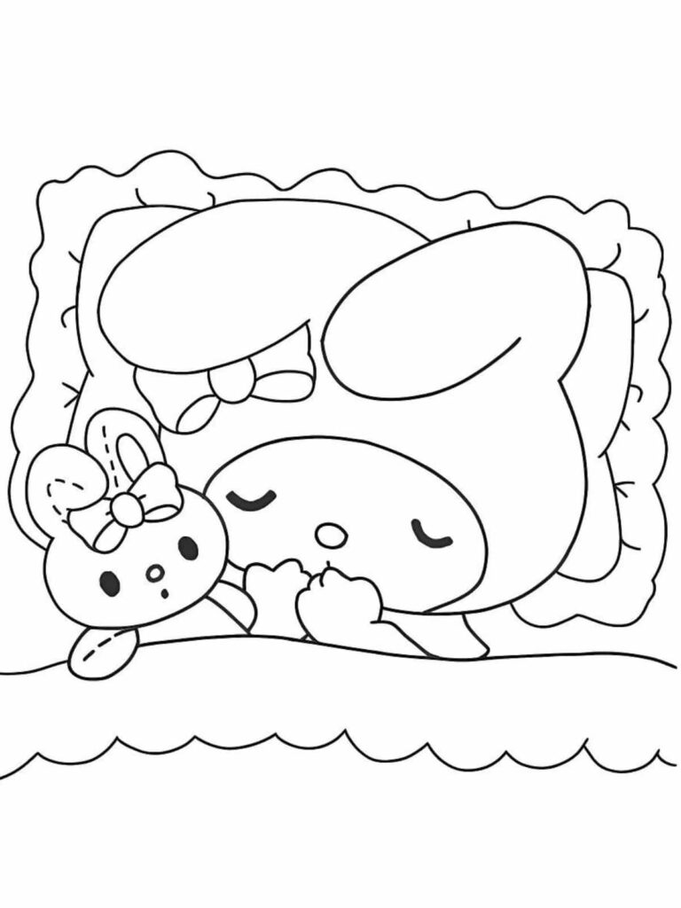Pagine da colorare di My Melody: un divertimento carino ti aspetta 🎨🐰 ...