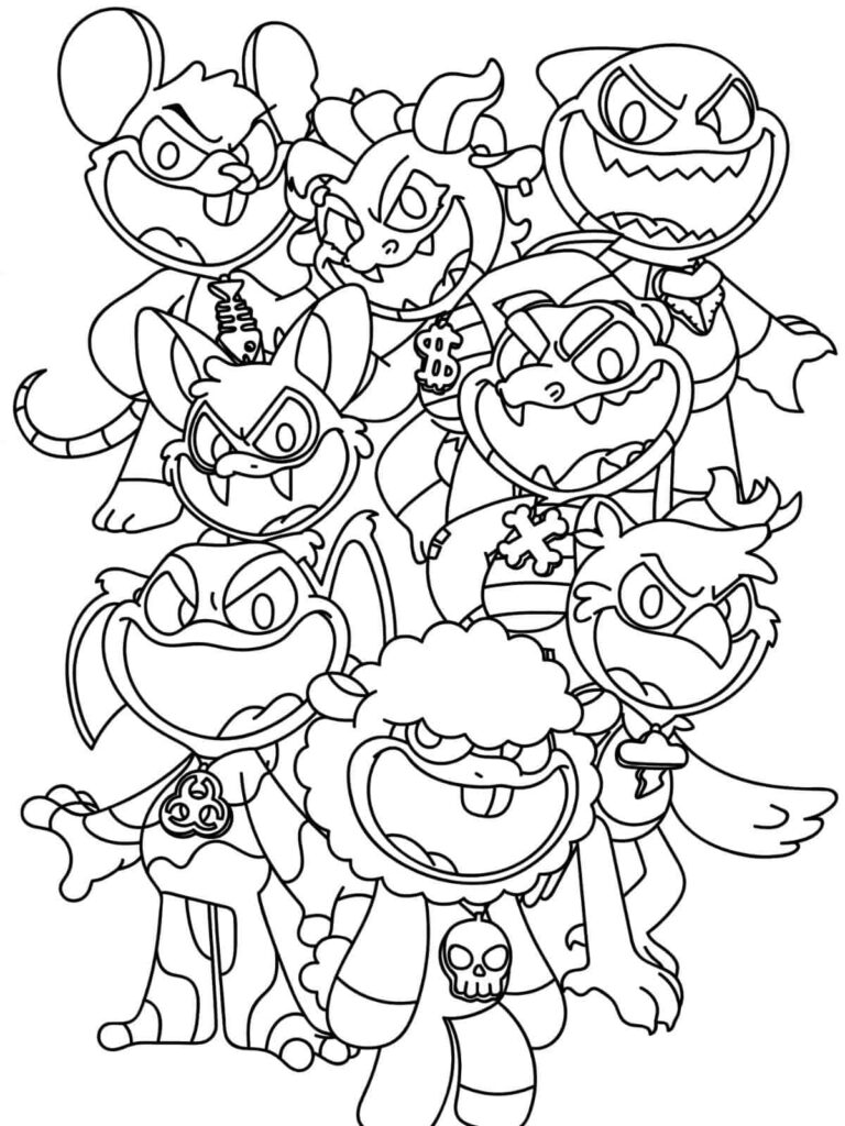 Poppy Playtime 4 Coloring Pages: The Nightmare Critters 👻🎨 ...