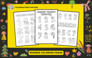 Dari 1 hingga 10: Halaman Mewarna Nombor Seronok Untuk Kanak-kanak 🔢🌈 ...