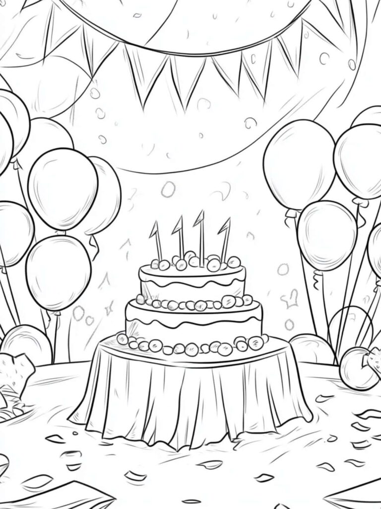Celebrate Happy Birthday with These 40+ Free Coloring Pages 🎉🎂 ...