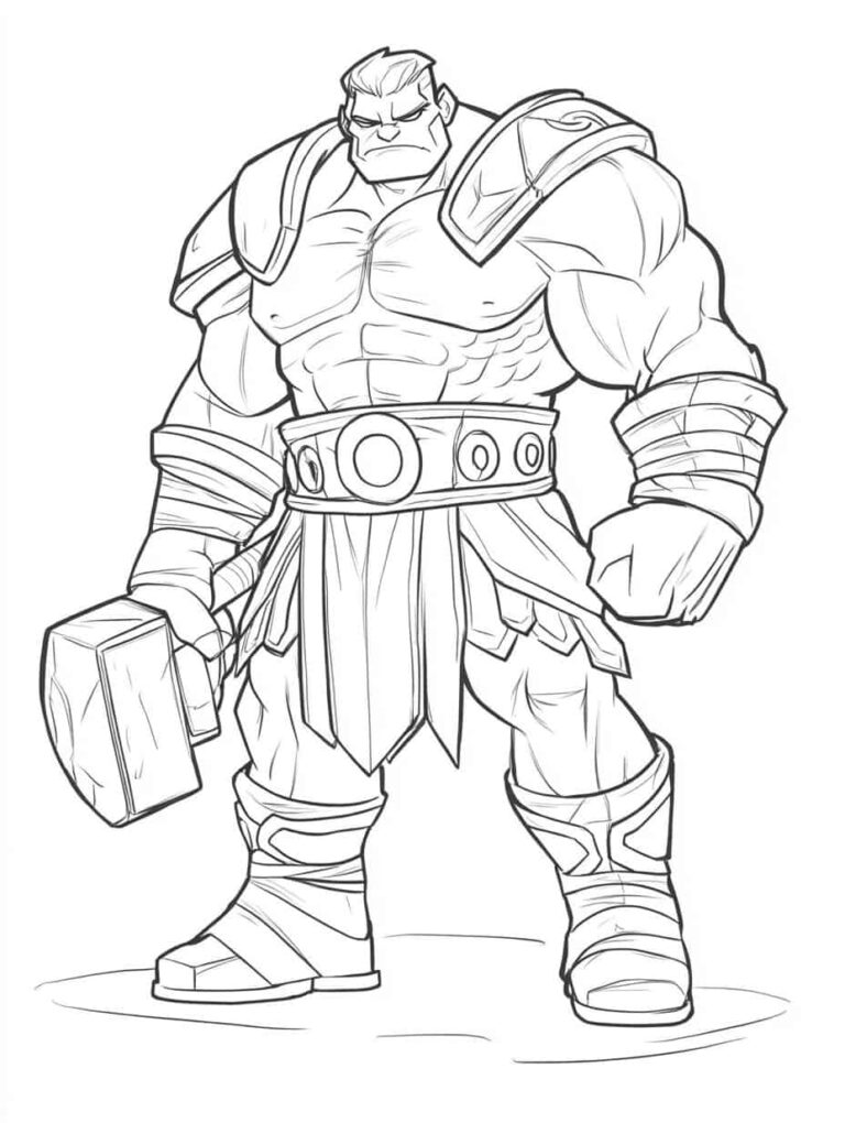 Incredible Hulk Coloring Page