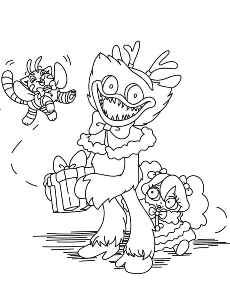 Poppy Playtime Coloring Pages: Color the Cuddles 🧸🎨 ...