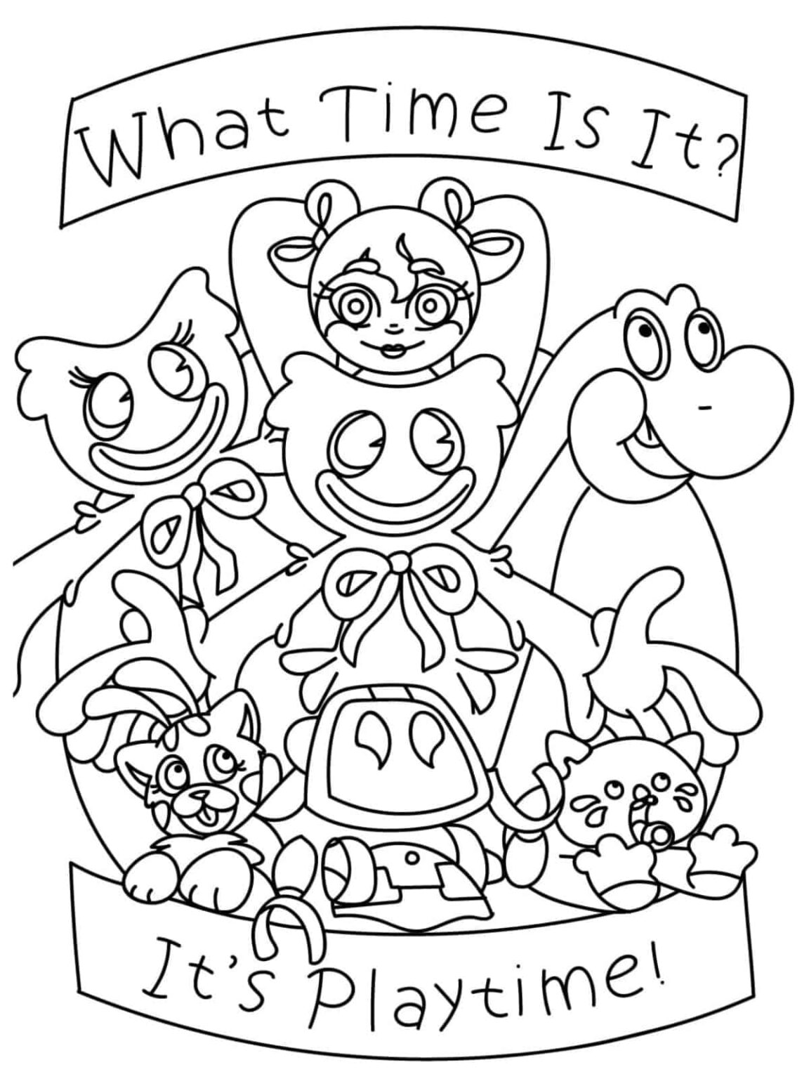 Poppy Playtime Coloring Pages: Color the Cuddles 🧸🎨 ...