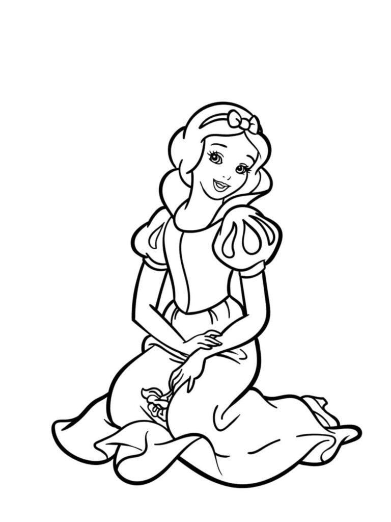 Las 30 mejores páginas para colorear de Blancanieves para niños - Coloringpagesforkids.net