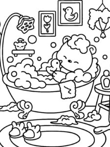Free Printale Comfy and Cozy Coloring Pages 🌈🧸 - Coloringpagesforkids.net