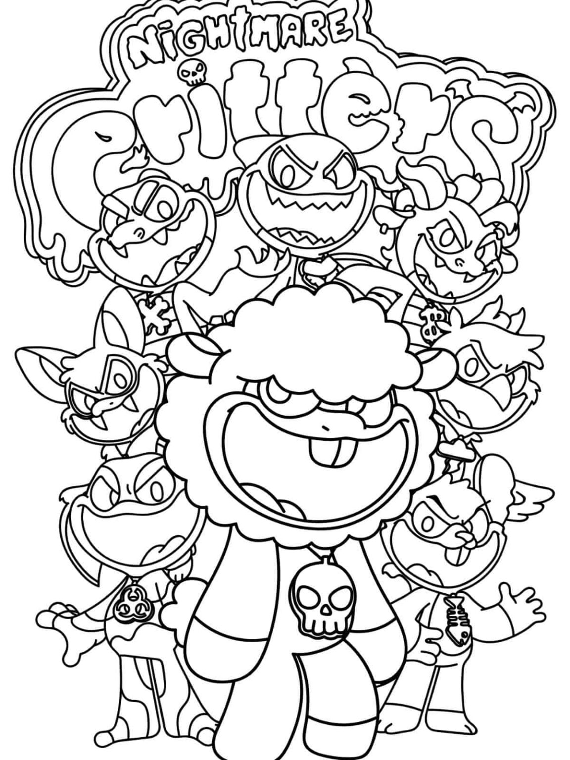 Poppy Playtime 4 Coloring Pages: The Nightmare Critters 👻🎨 ...