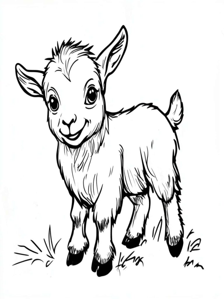 Explore the World of 30+ Goat Coloring Pages 🐐🎨 - Coloringpagesforkids.net