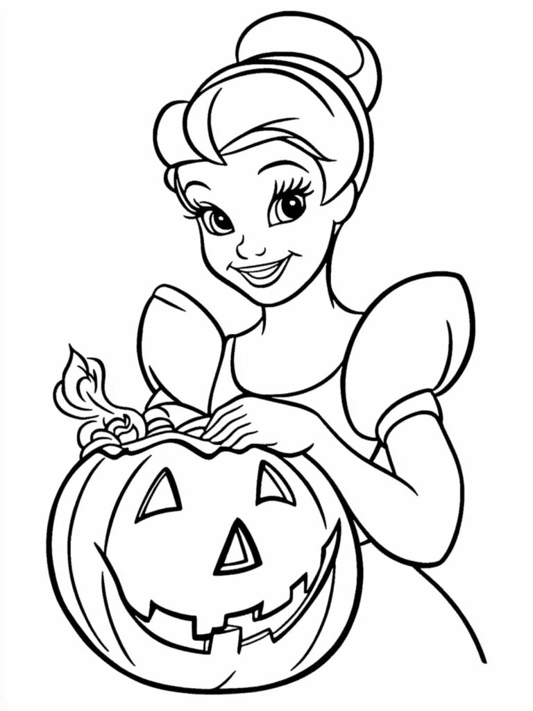 Collection of 30+ disney halloween coloring pages printable ...