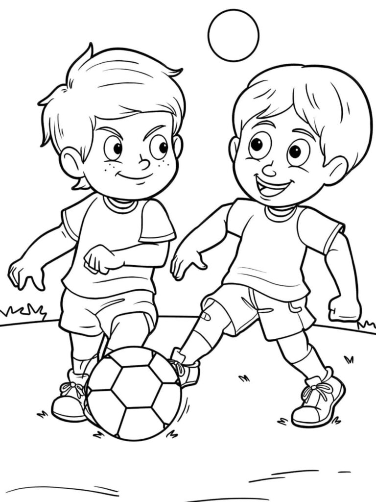 Exciting Football Coloring Pages for Kids ⚽🎨 - Coloringpagesforkids.net