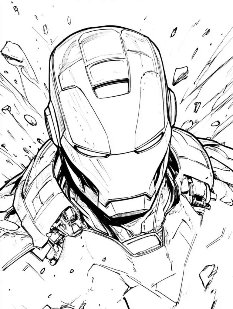 Iron Man Coloring Pages: Get Creative with Marvel's Hero 🎨🤖 ...