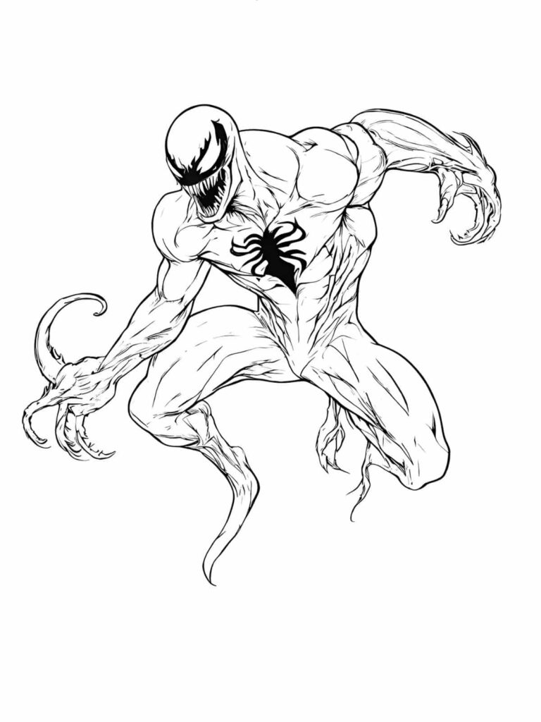 Venom The Last Dance Coloring Pages for Kids 🖤💀 - Coloringpagesforkids.net