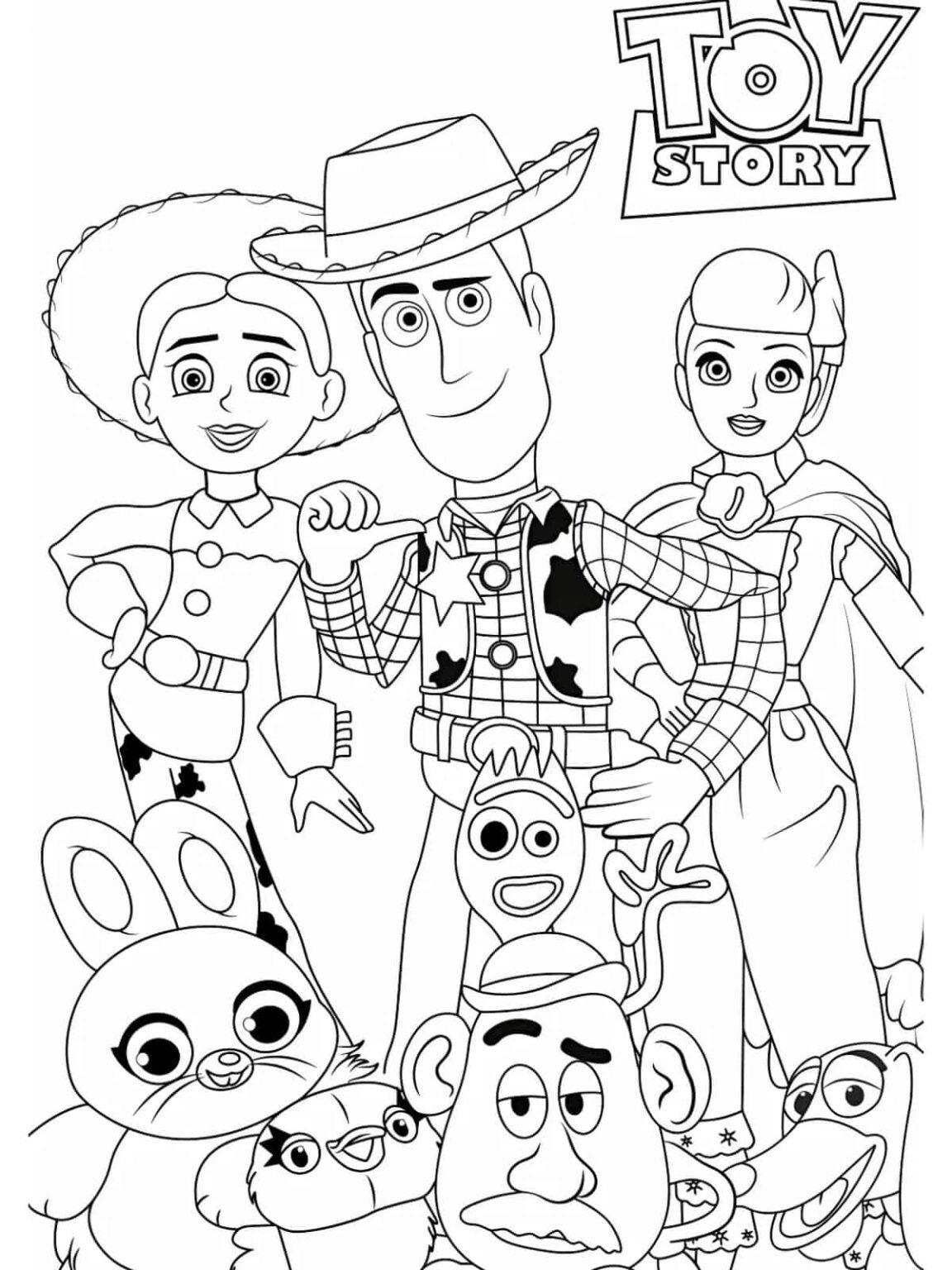 Explora páginas para colorear de Toy Story con Buzz, Woody y sus amigos ...