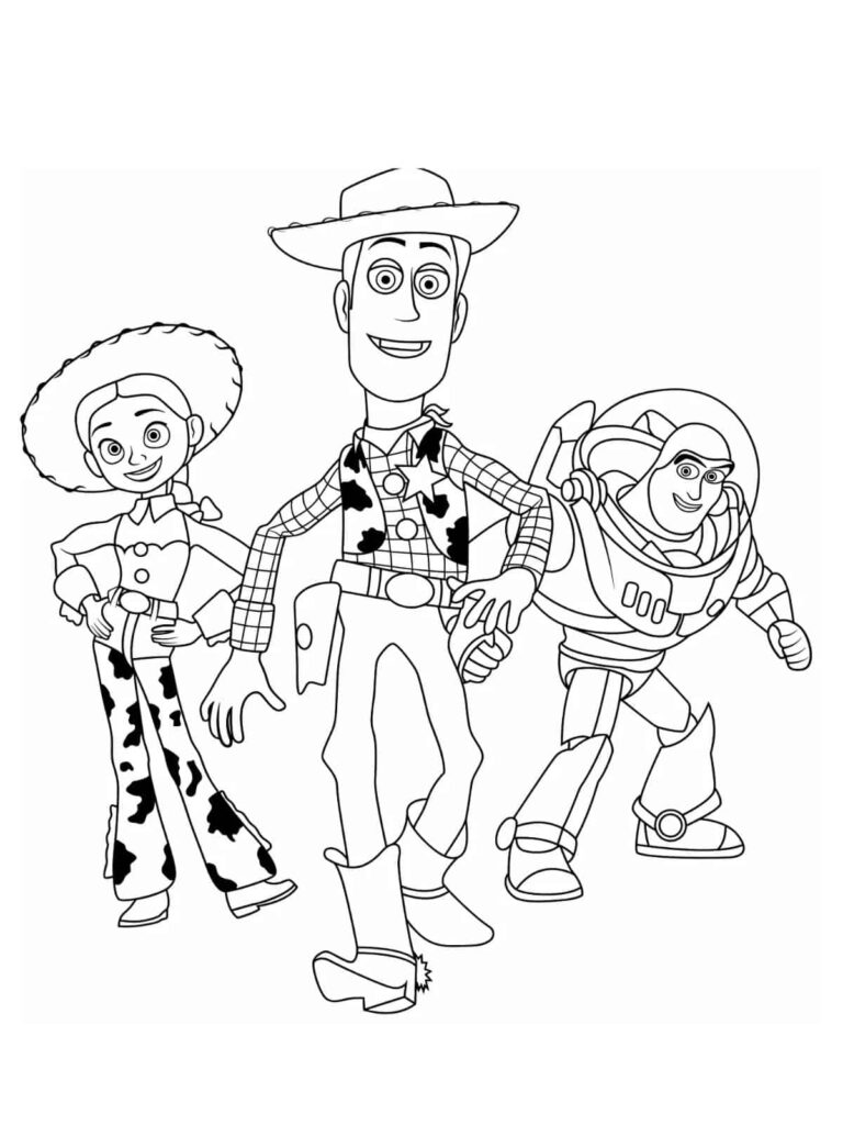 Explora páginas para colorear de Toy Story con Buzz, Woody y sus amigos ...