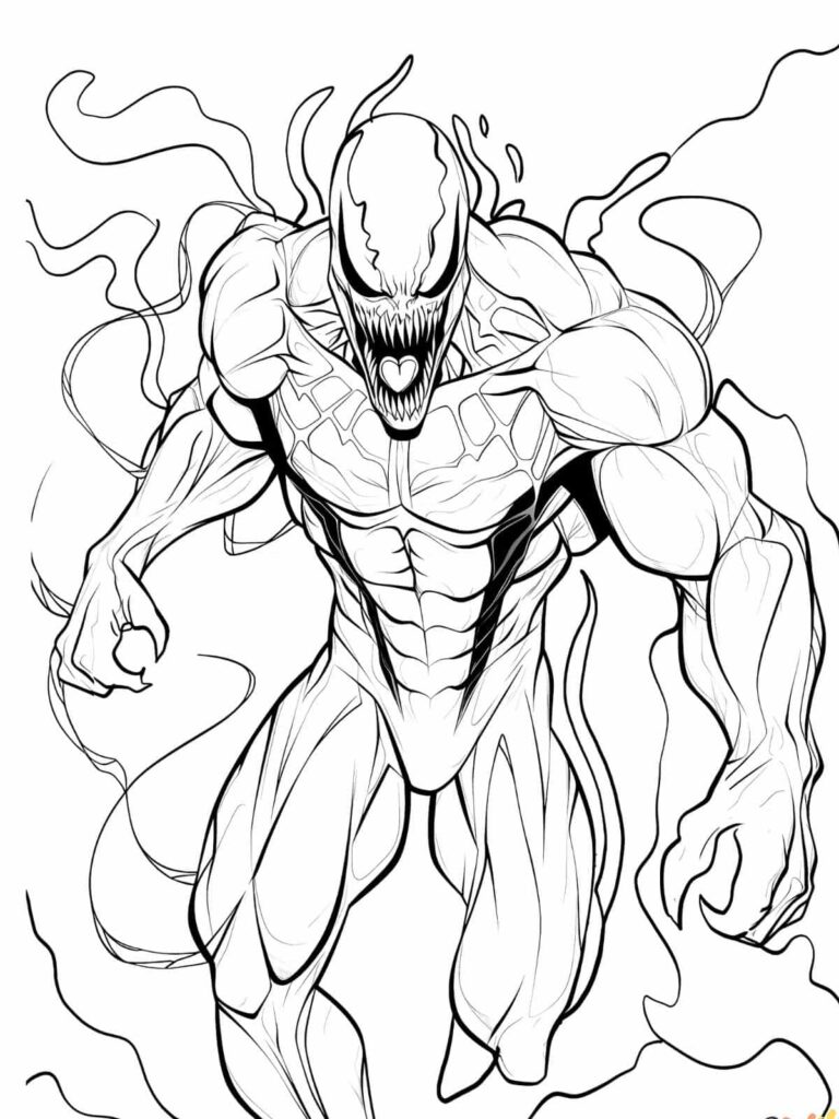 Venom The Last Dance Coloring Pages for Kids 🖤💀 - Coloringpagesforkids.net
