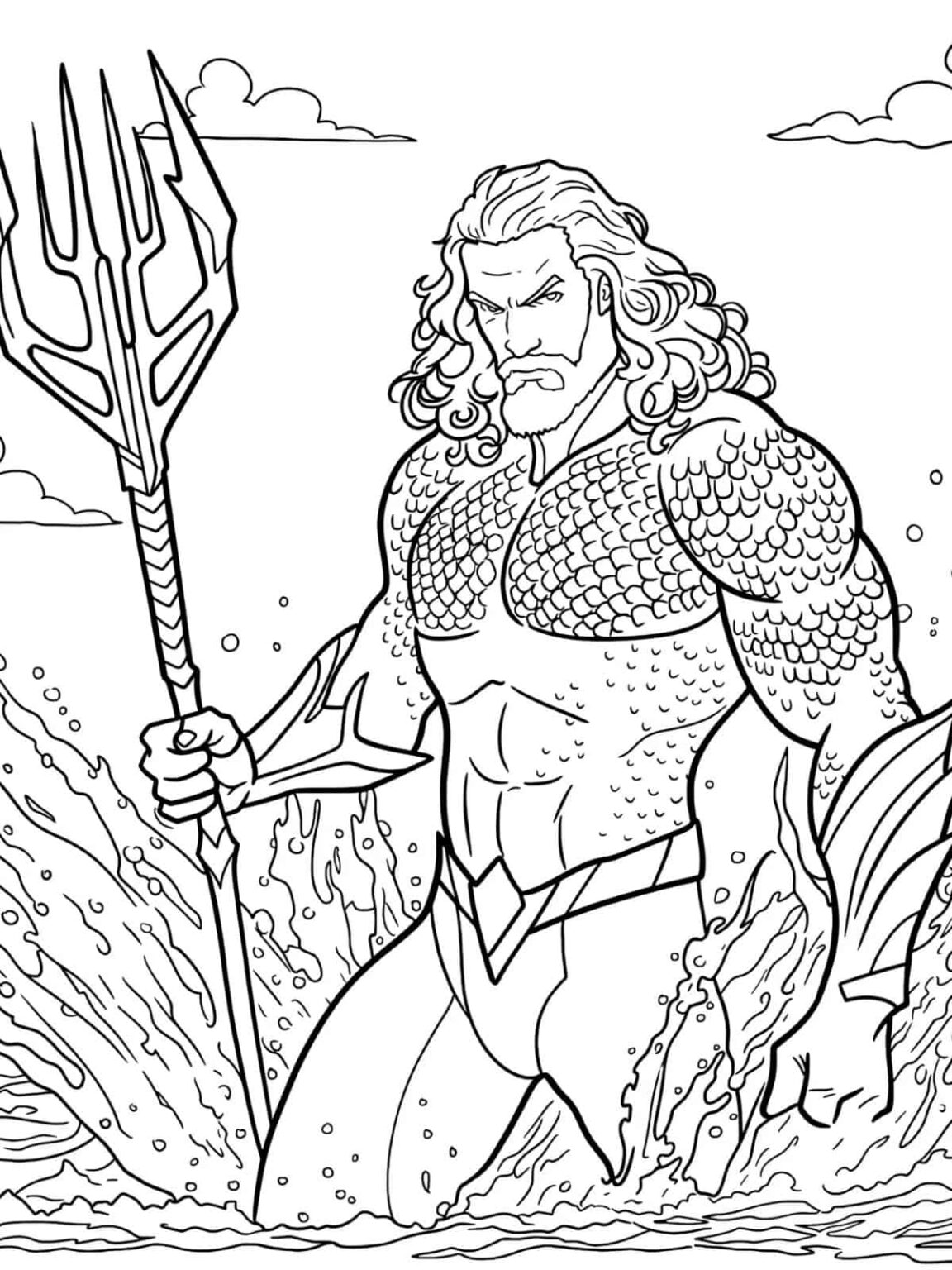 Best 30+ Printable Aquaman Coloring Pages for Kids 🎨🌊 ...