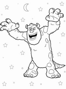 Más de 20 páginas para colorear de Monsters Inc. en PDF gratis para ...