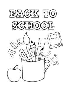 Comienza el año escolar con más de 30 páginas para colorear de regreso ...