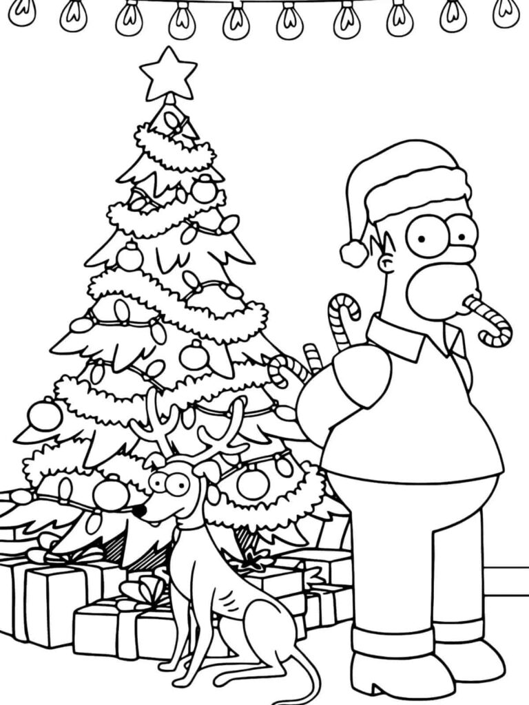 30+ Simpsons Coloring Pages For Kids 🎨🍩 - Coloringpagesforkids.net