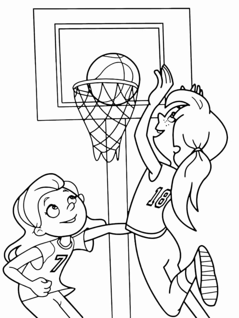 25+ Free PDF NBA Basketball Coloring Pages 🎨🏀 - Coloringpagesforkids.net