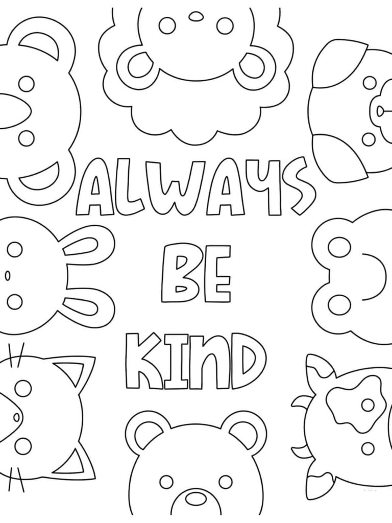 30+ Free Kindness Coloring Pages: Spread Positivity 🎨💖 ...