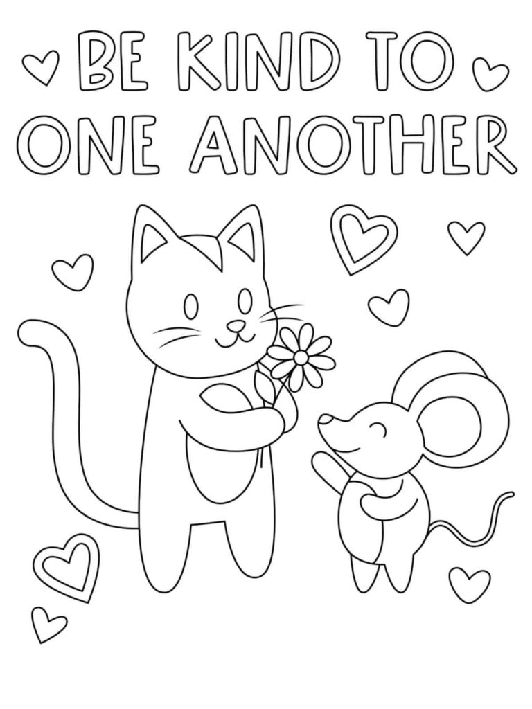 30+ Free Kindness Coloring Pages: Spread Positivity 🎨💖 ...
