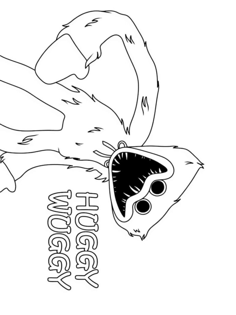 Huggy Wuggy Coloring Pages For Kids 🎈 ️ - Coloringpagesforkids.net