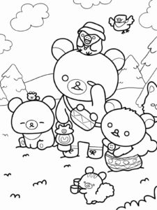 Rilakkuma Coloring Pages To Download and Print 🎨🐻 ...