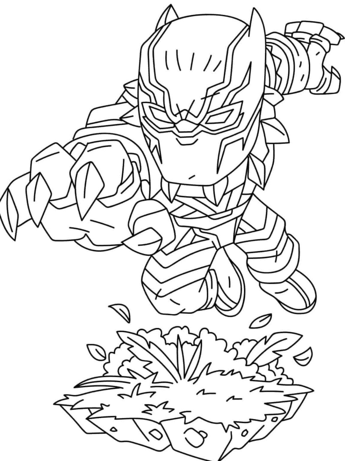 Black Panther Coloring Pages With World of Wakanda 🎨🐾 ...