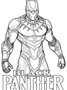 Black Panther Coloring Pages With World of Wakanda 🎨🐾 ...
