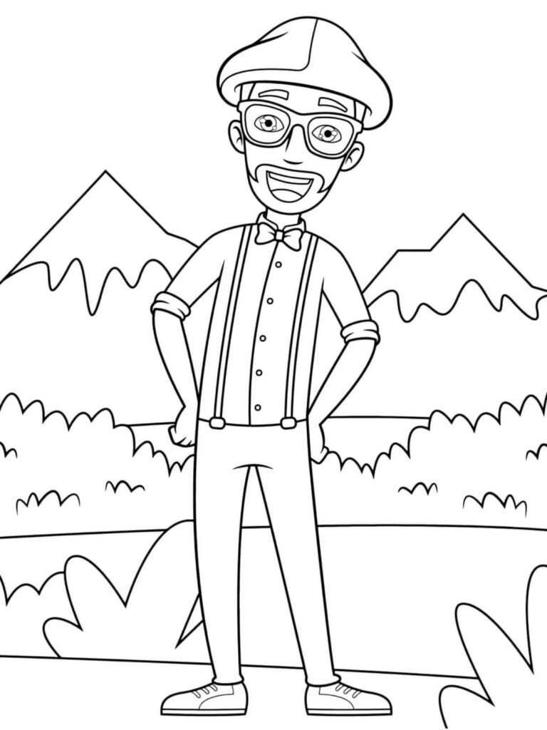 Blippi Coloring Pages: Learn and Color with Everyone's Favorite ...