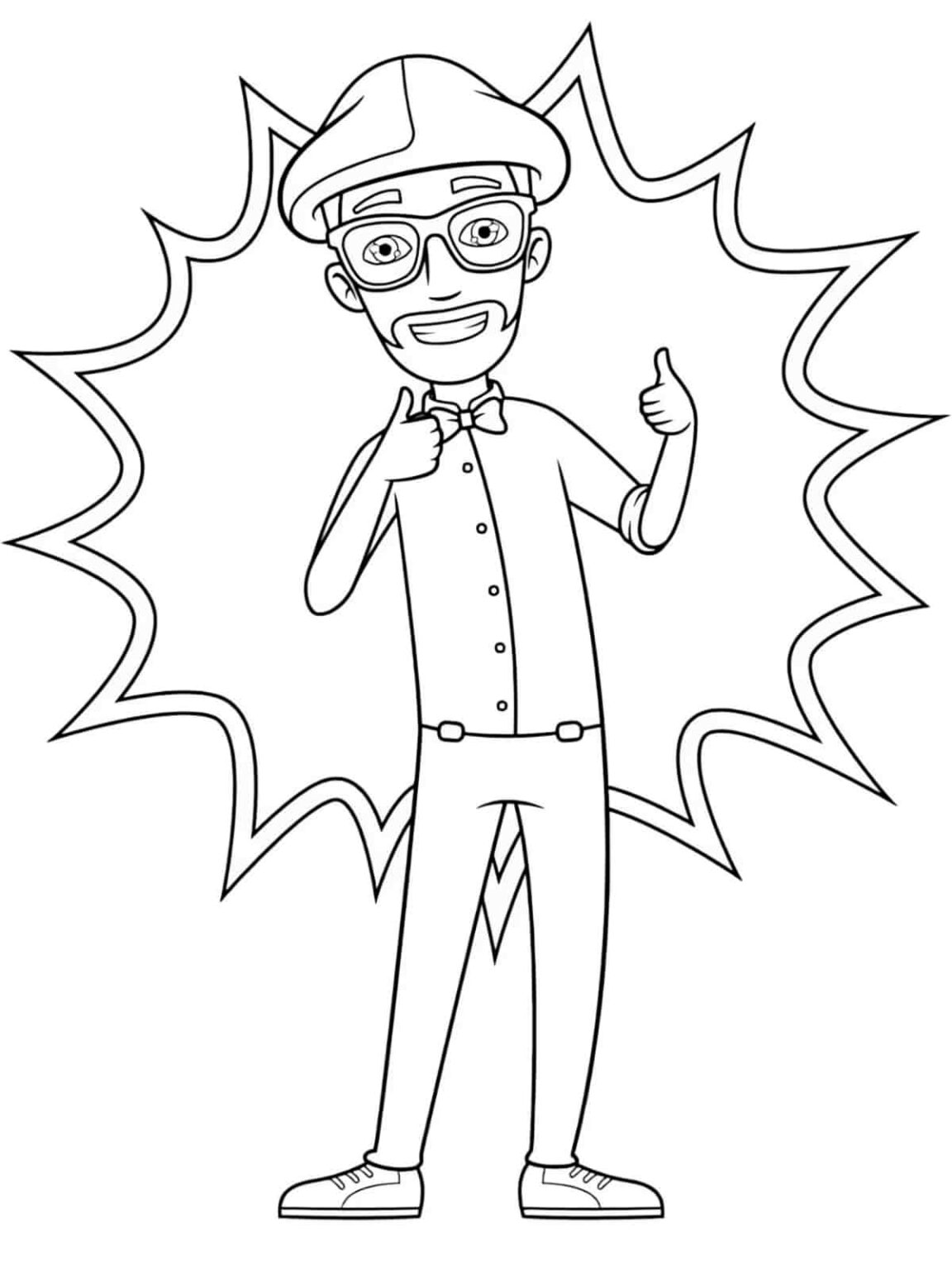 Blippi Coloring Pages: Learn and Color with Everyone's Favorite ...