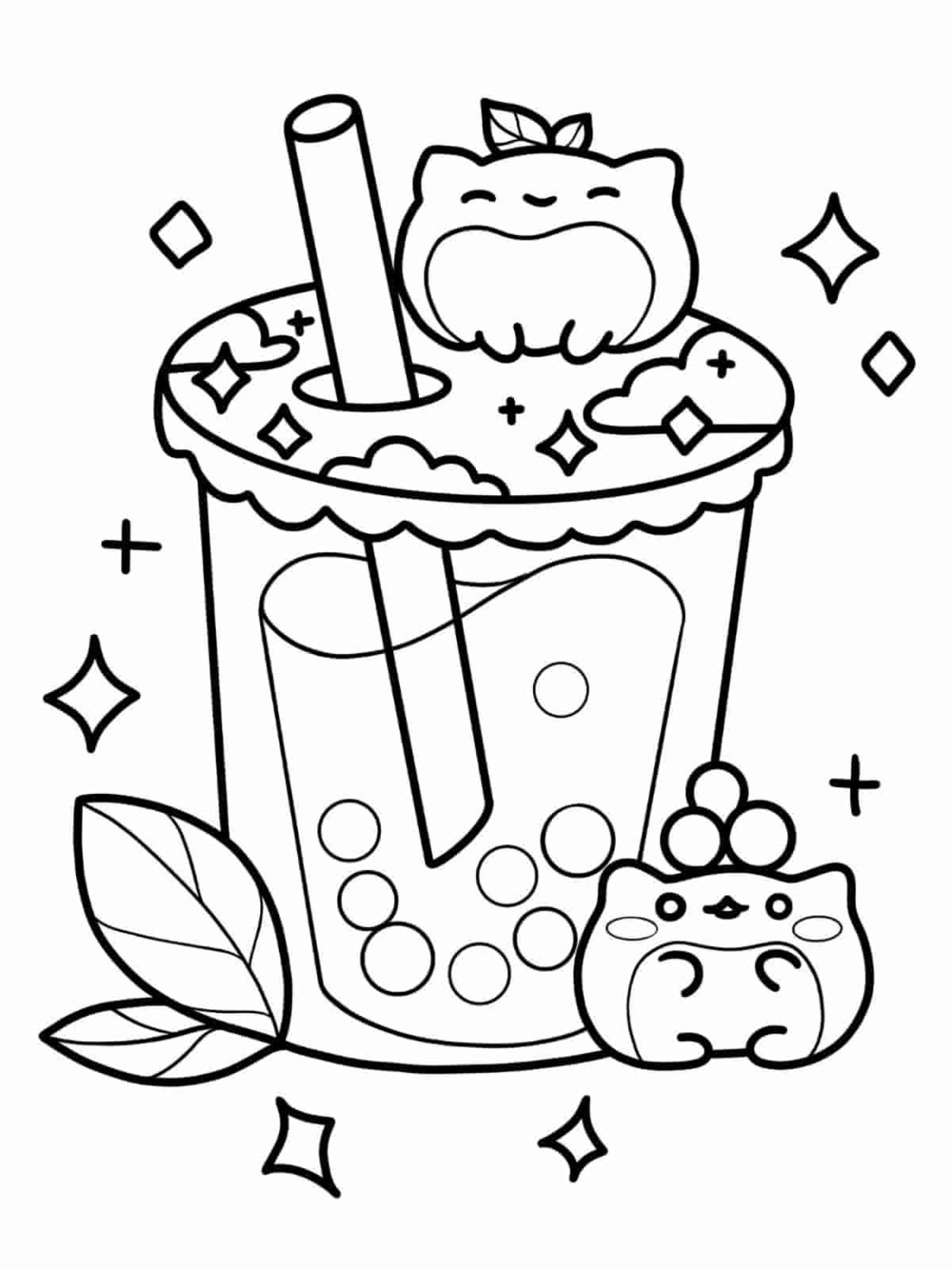30+ Free PDF Boba Tea Coloring Pages 🎨🍹 - Coloringpagesforkids.net