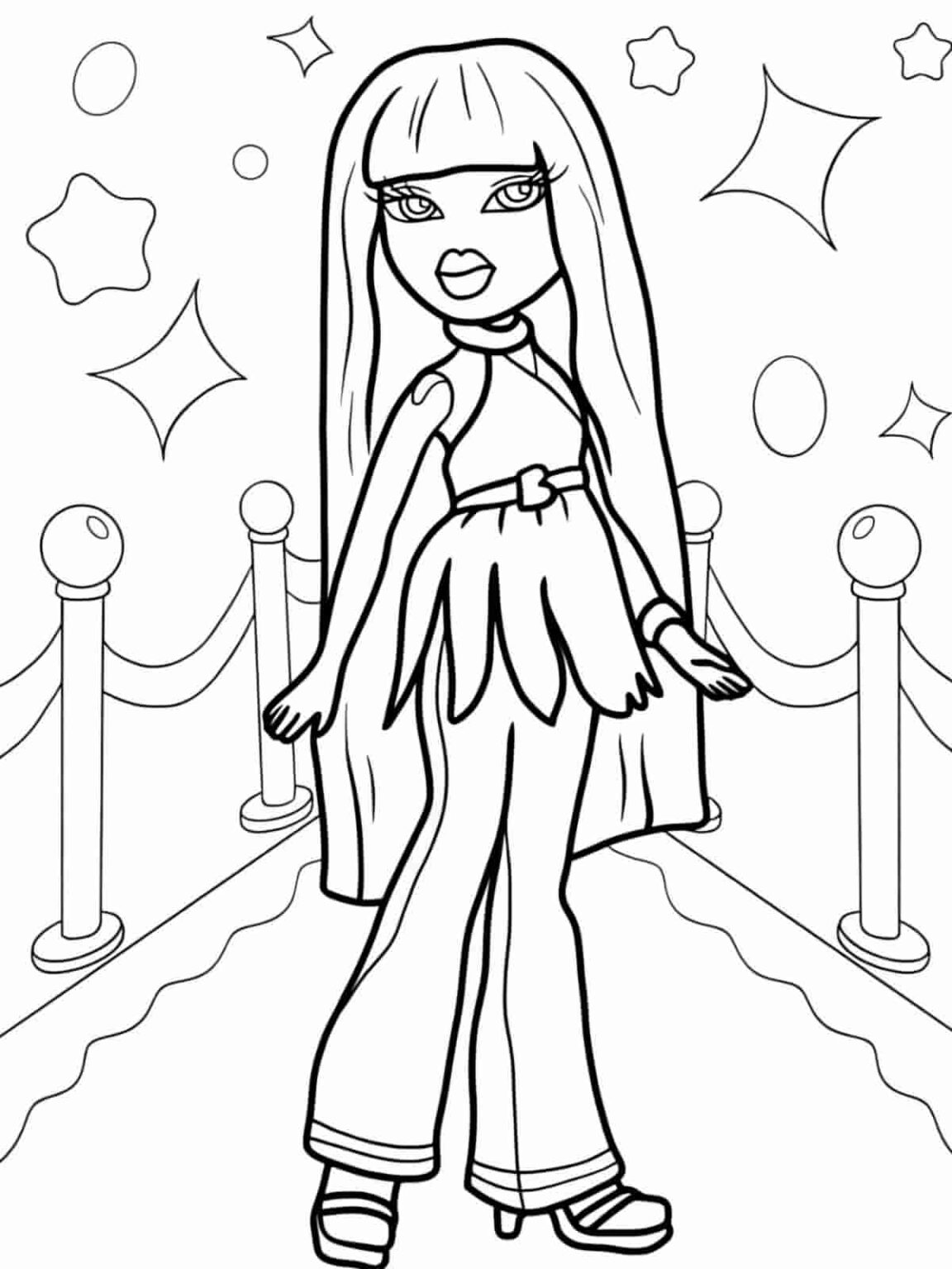 28+ páginas para colorear de Bratz gratis en PDF 🎨💋 - Coloringpagesforkids.net
