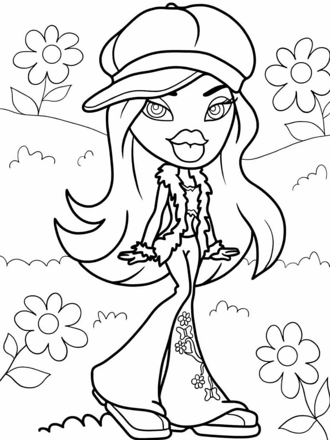 28+ páginas para colorear de Bratz gratis en PDF 🎨💋 - Coloringpagesforkids.net