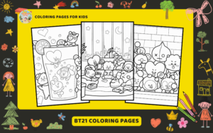 30+ páginas para colorear BT21 en PDF gratis 🎨💫 - Coloringpagesforkids.net