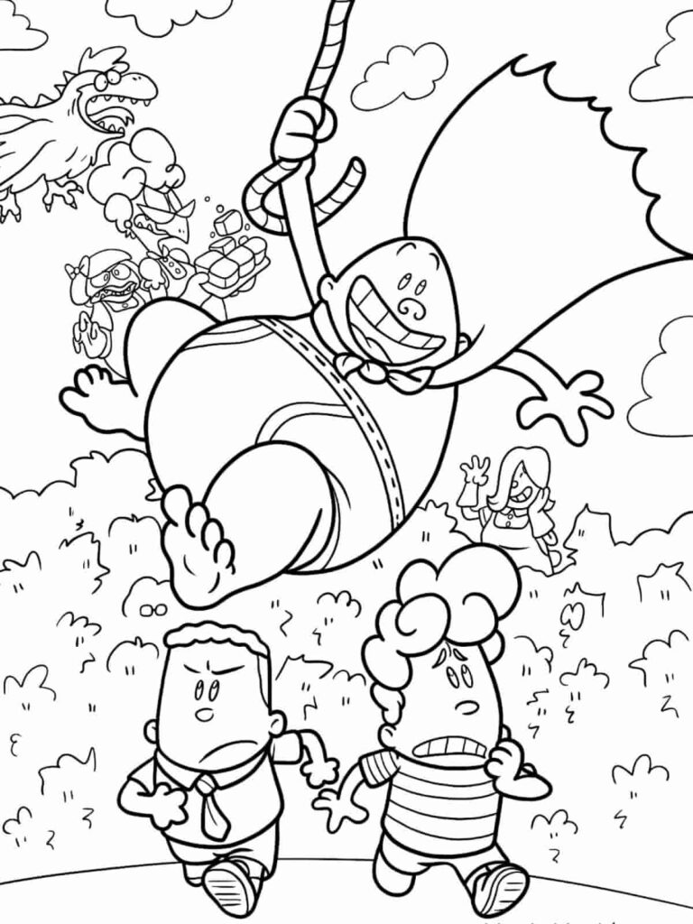 35+ Free PDF Captain Underpants Coloring Pages 🎨🦸‍♂️ ...