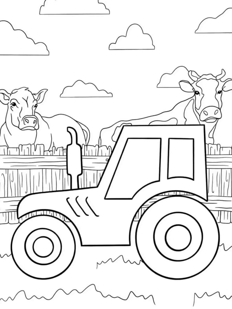 20+ Free PDF Tractor Coloring Pages For Kids 🎨🚜 - Coloringpagesforkids.net