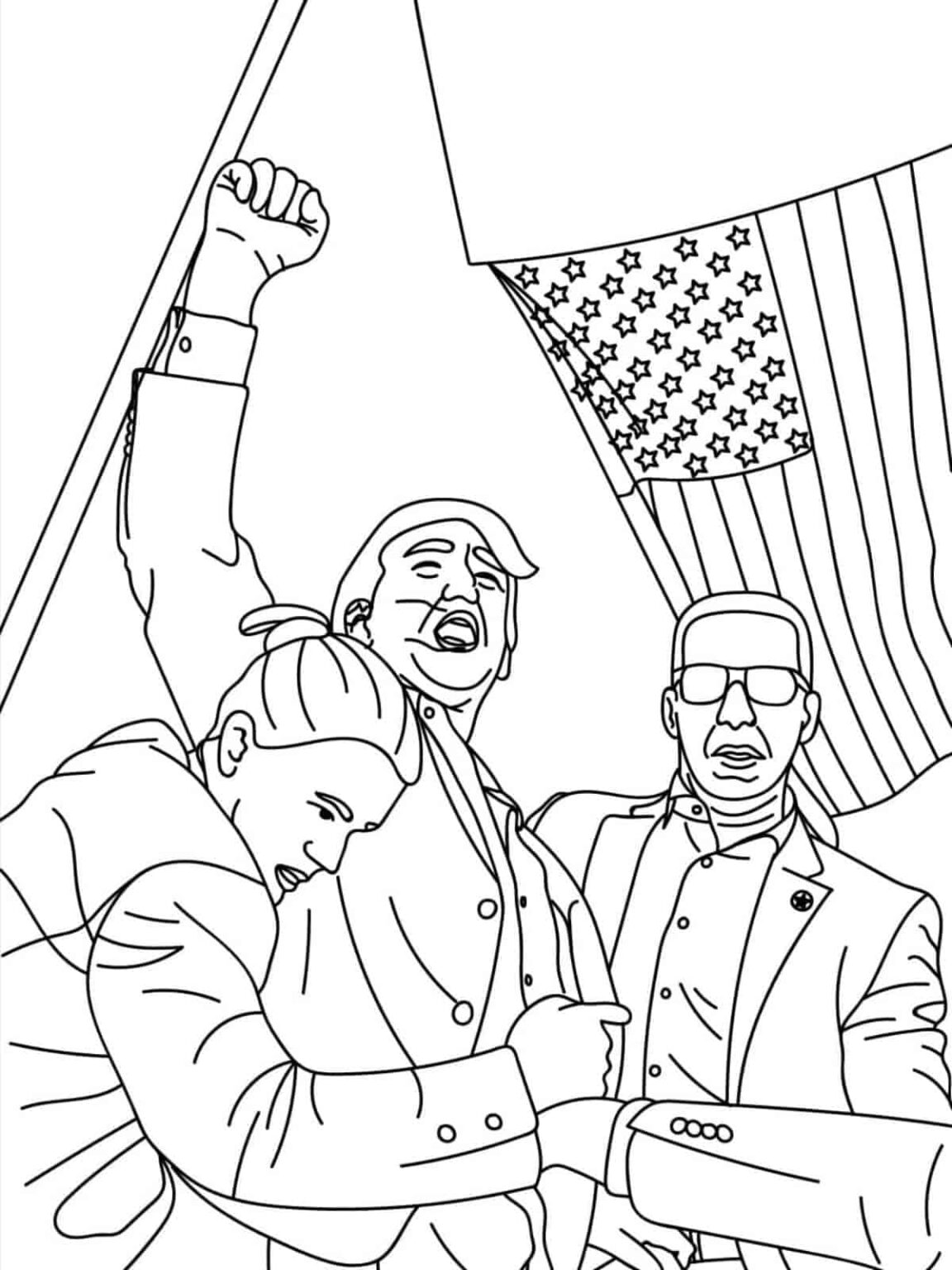 20+ Donald Trump Coloring Pages For Kids - Coloringpagesforkids.net