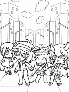 29+ pages à colorier Gacha Life en PDF gratuites 🎨 ...