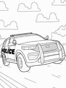 25+ Halaman Mewarnai Mobil Polisi PDF Gratis 🎨🚔 - Coloringpagesforkids.net