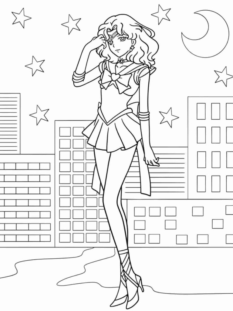 Free PDF Sailor Moon Coloring Pages 🎨🌙 - Coloringpagesforkids.net