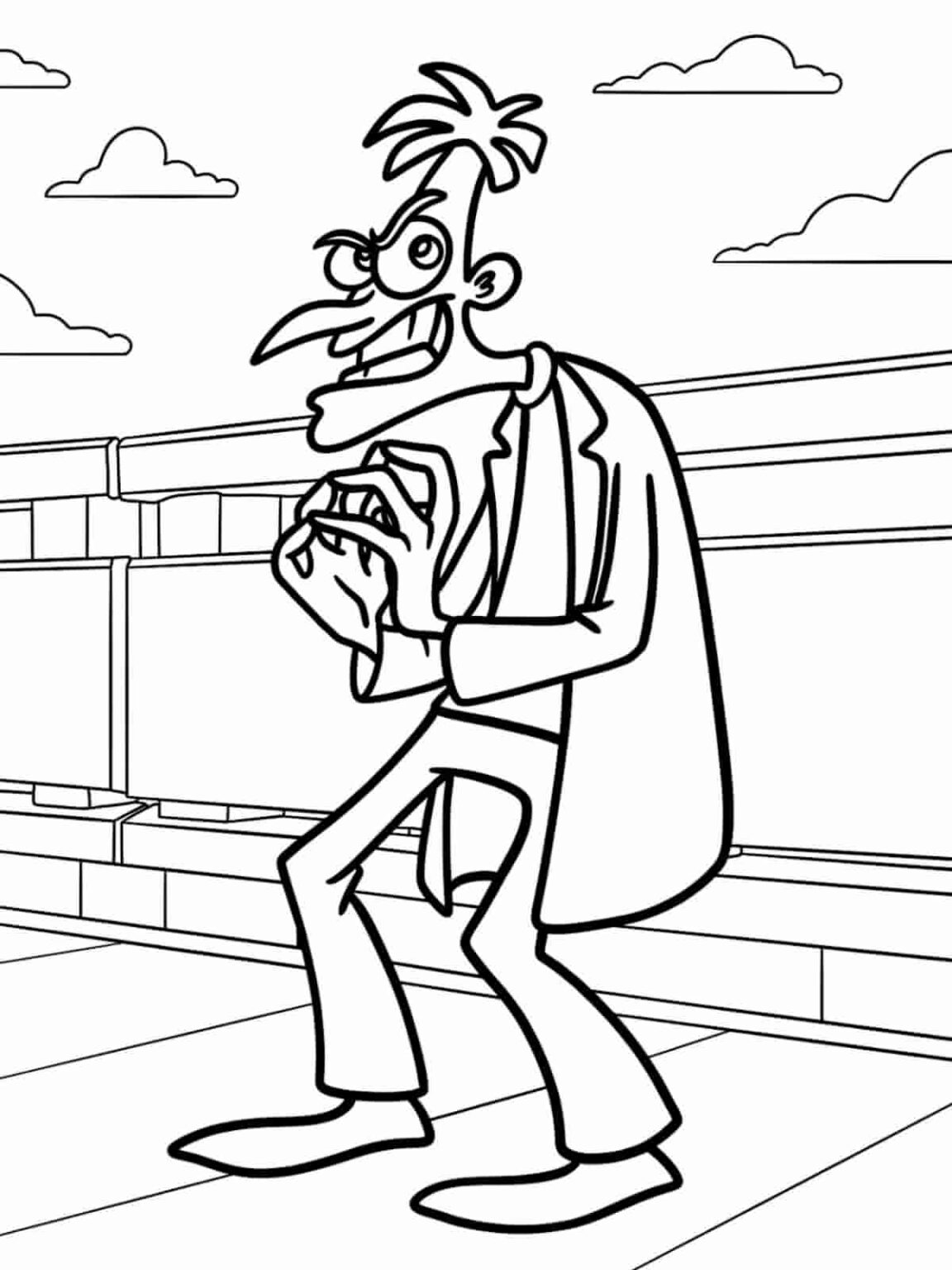 Free PDF Phineas and Ferb Coloring Pages 🎨🚀 - Coloringpagesforkids.net