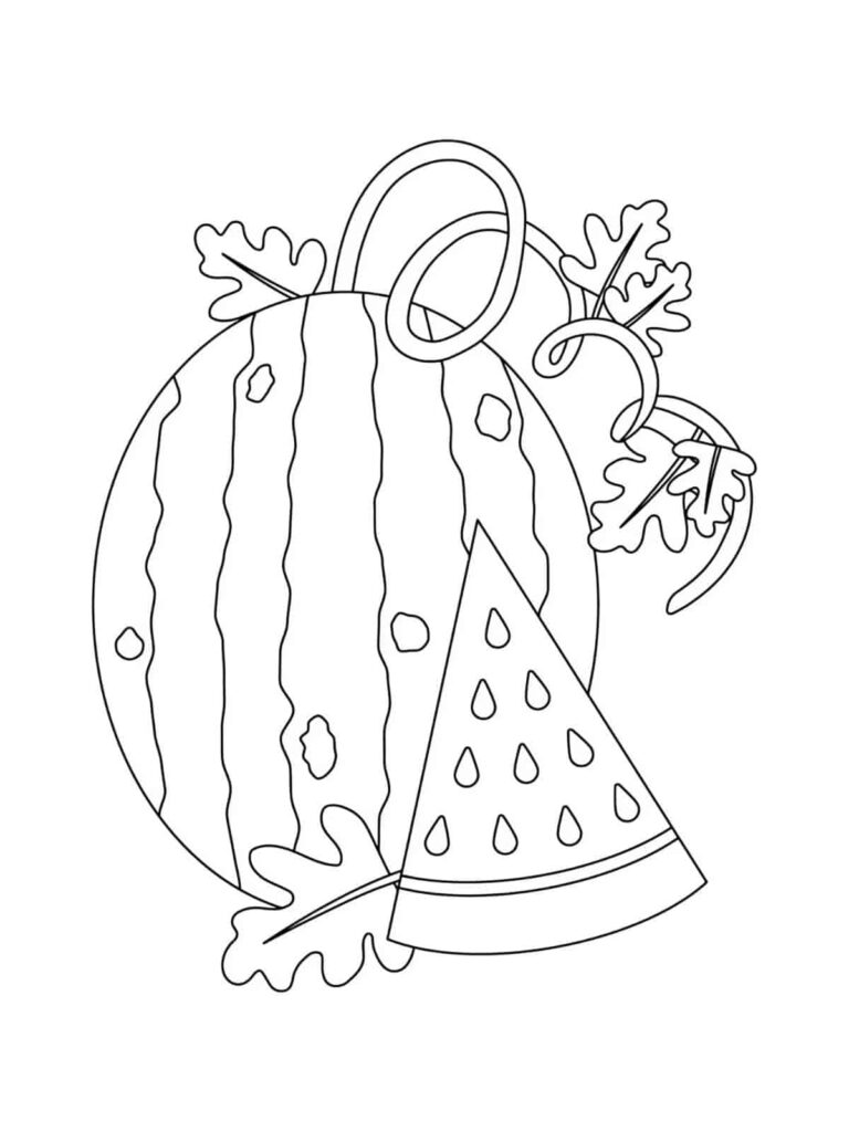 🎨🍉 30+ Free Watermelon Coloring Pages: Sweet Fruit Fun ...